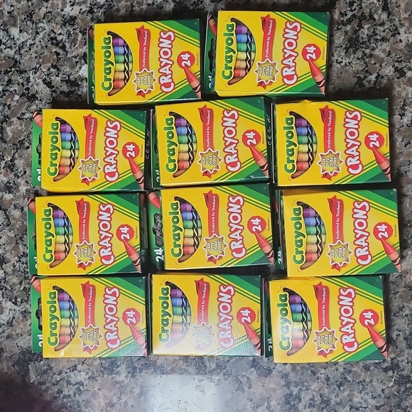Crayola | Toys | Crayola Crayons Lot Of 1 New Boxes Each 24 Colored ...
